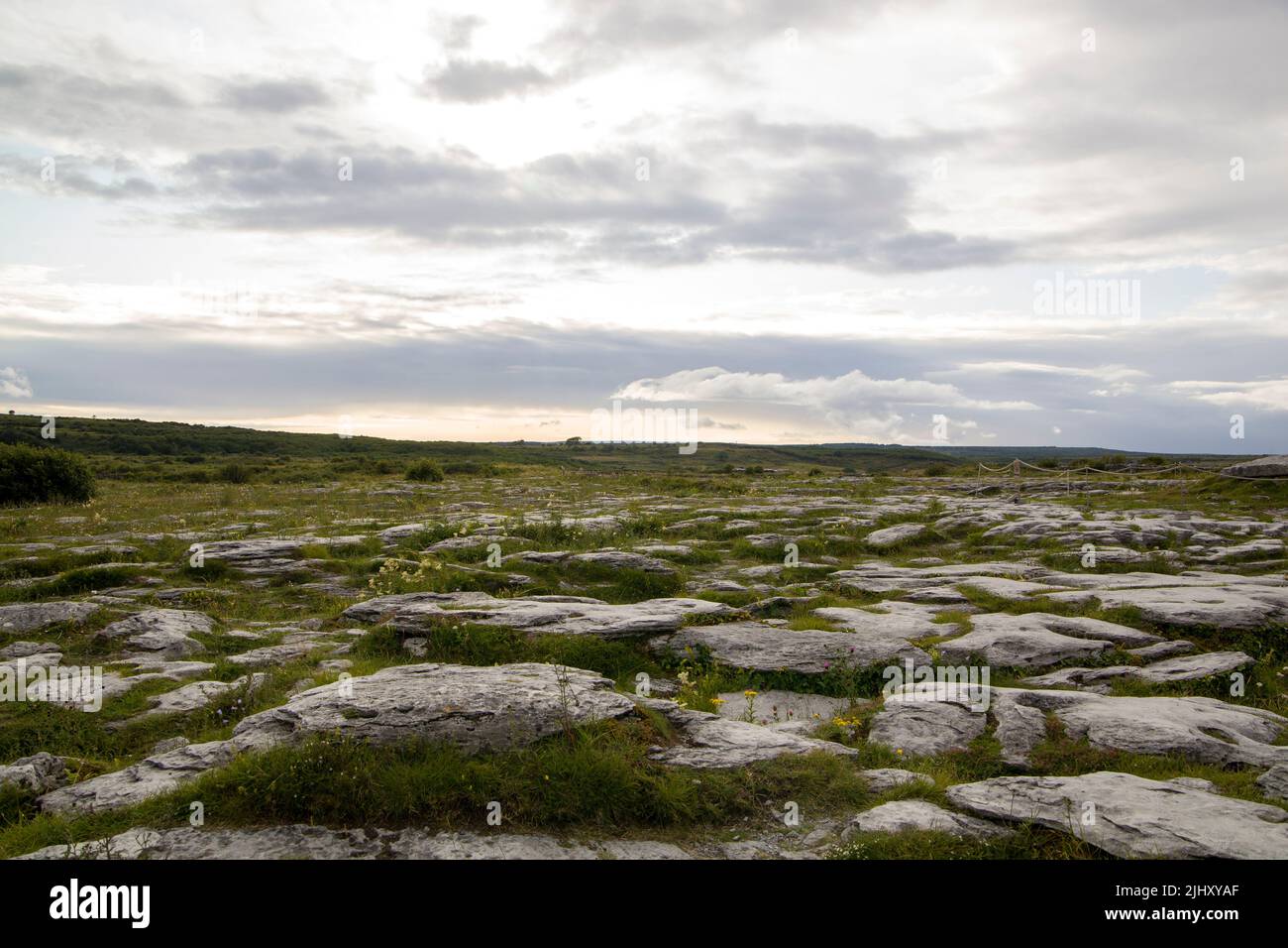 View of poulnabrone dolmen in the burren national park hi-res stock ...