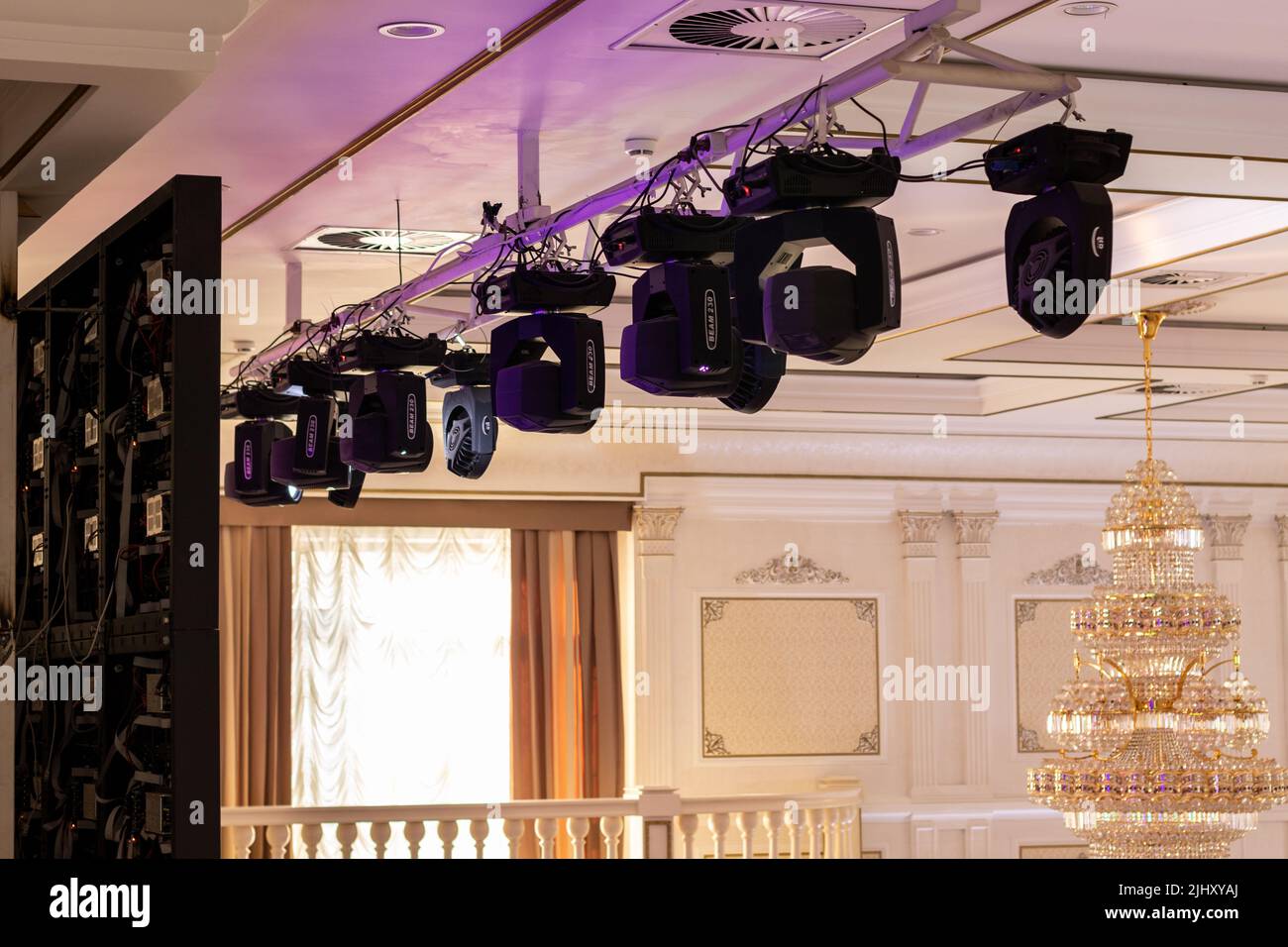 Professional lighting equipment in the form of an LED screen, beam and ...