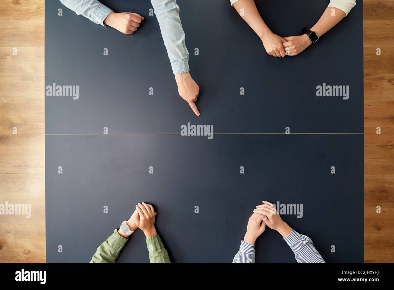 Top down view office table hi-res stock photography and images - Alamy