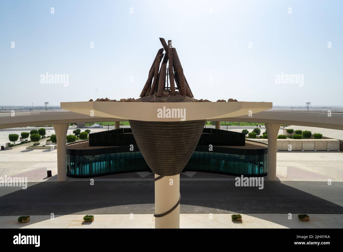 The VVIP entrance Inside Al Bayt stadium in Al Khor, Qatar, one of the ...