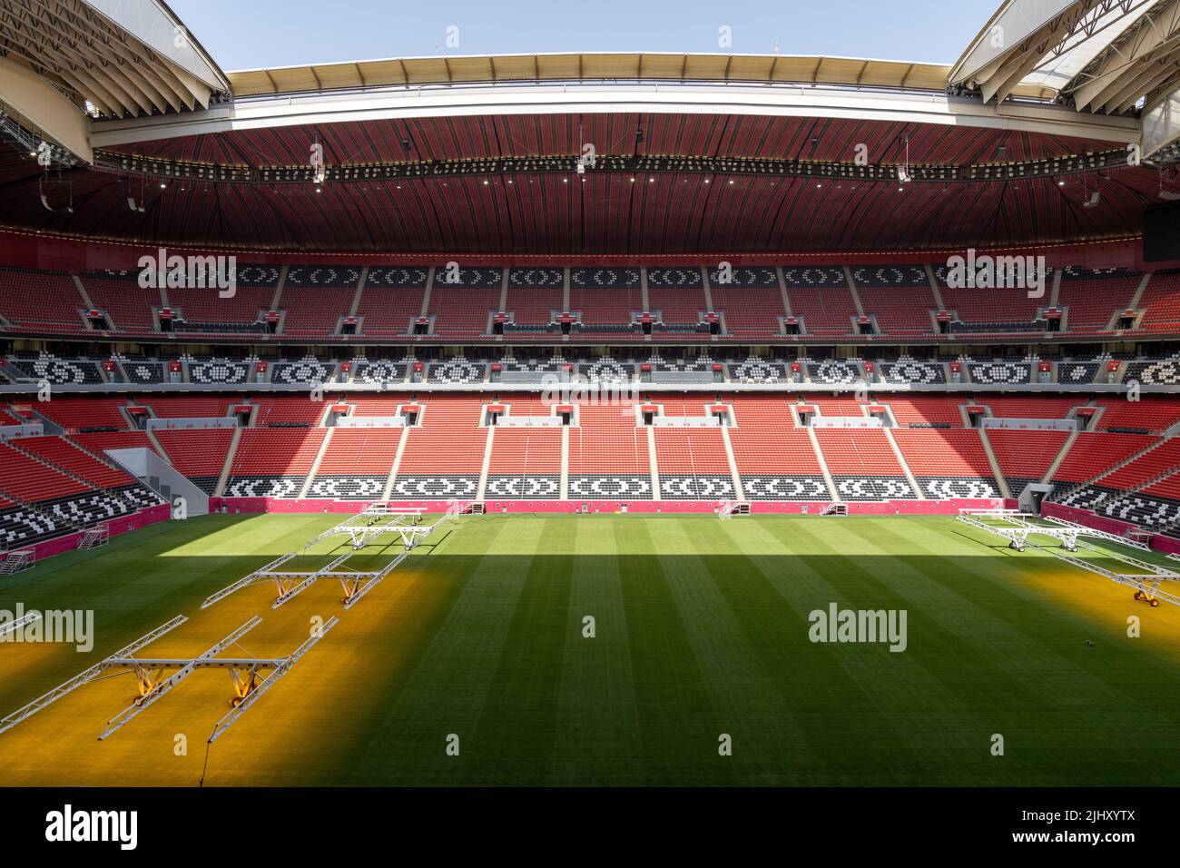 Inside Al Bayt stadium in Al Khor, Qatar, one of the 8 venues for 2022 ...