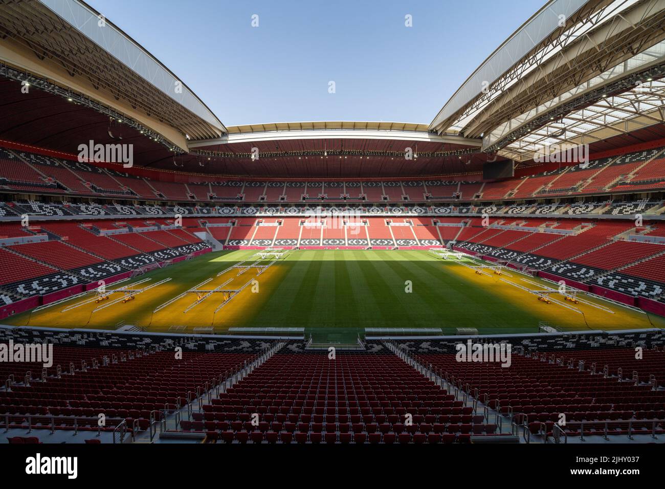 Inside Al Bayt stadium in Al Khor, Qatar, one of the 8 venues for 2022 ...
