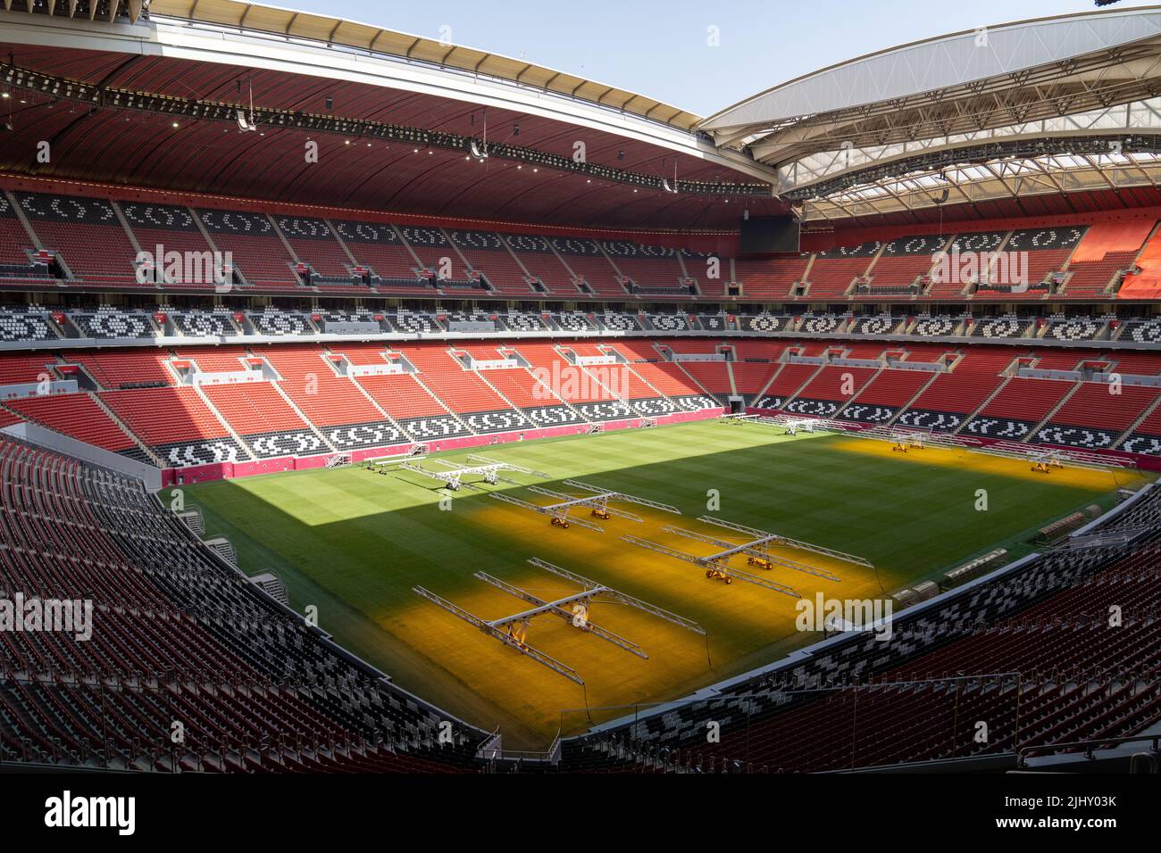 Inside Al Bayt stadium in Al Khor, Qatar, one of the 8 venues for 2022 ...