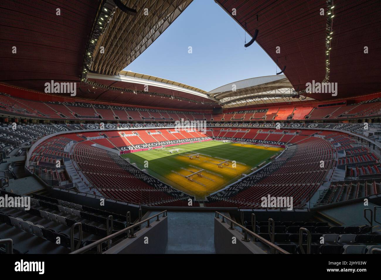 Inside Al Bayt stadium in Al Khor, Qatar, one of the 8 venues for 2022 ...