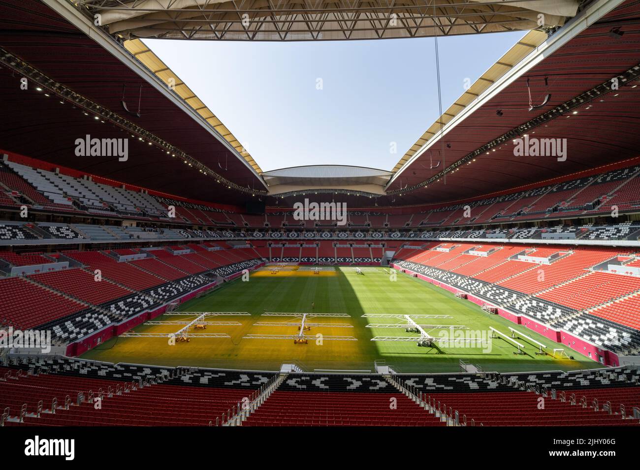 Inside Al Bayt stadium in Al Khor, Qatar, one of the 8 venues for 2022 ...