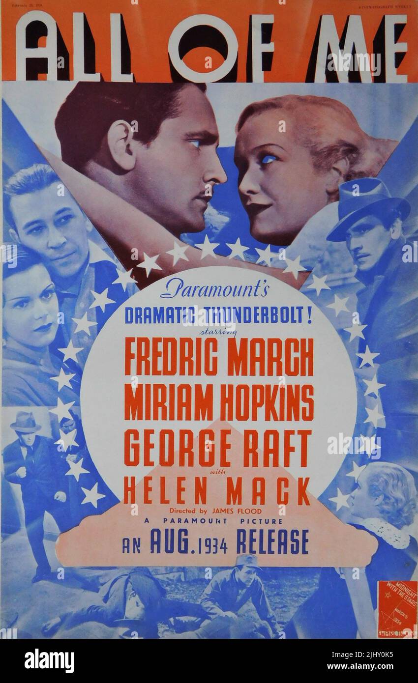 FREDRIC MARCH MIRIAM HOPKINS GEORGE RAFT and HELEN MACK in ALL OF ME ...