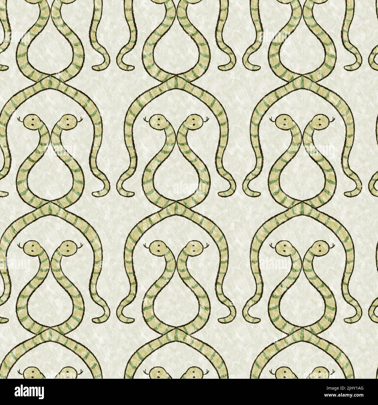 Cute safari snake wild animal pattern for babies room decor. Seamless ...