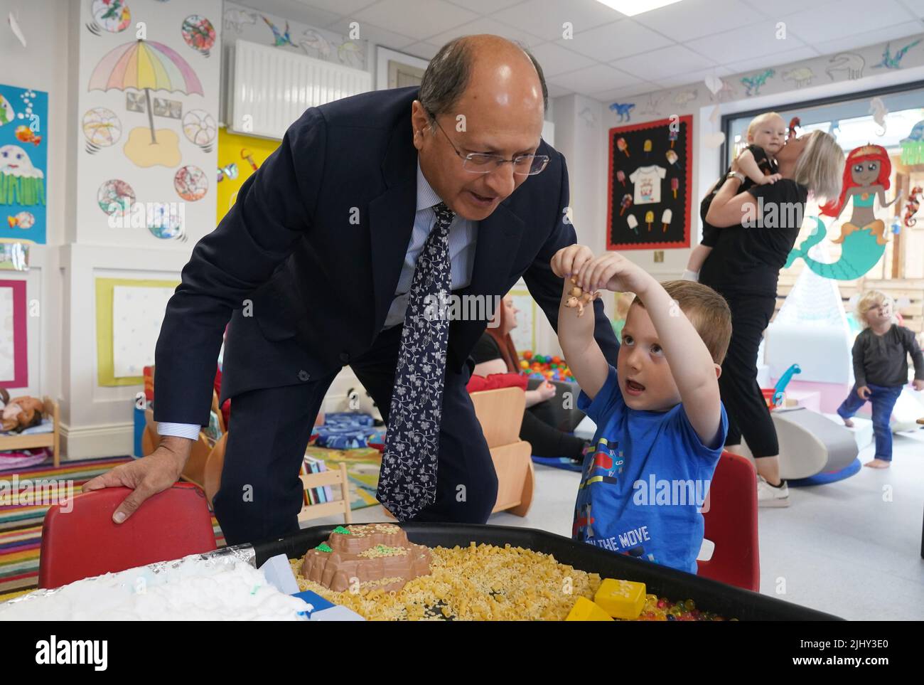 Northern Ireland Secretary Shailesh Vara meeting four-year-old Conall ...