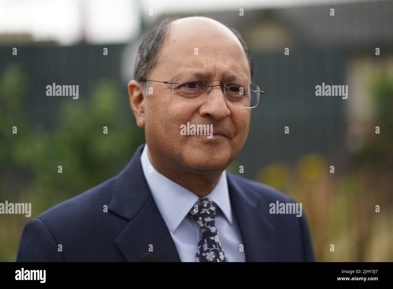 Northern Ireland Secretary Shailesh Vara during a visit to Atlas Women ...