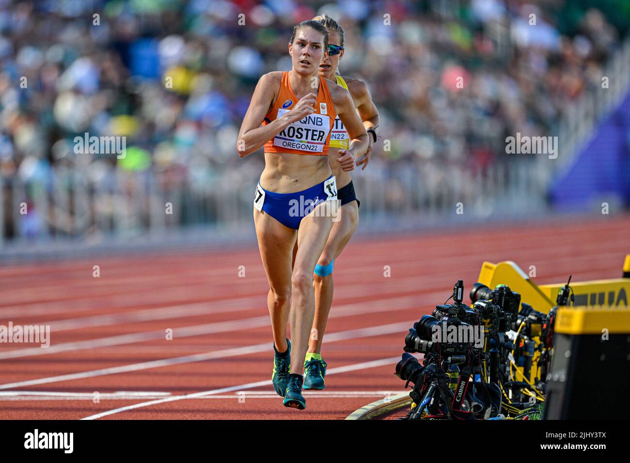 EUGENE, UNITED STATES - JULY 20: Maureen Koster of The Netherlands ...