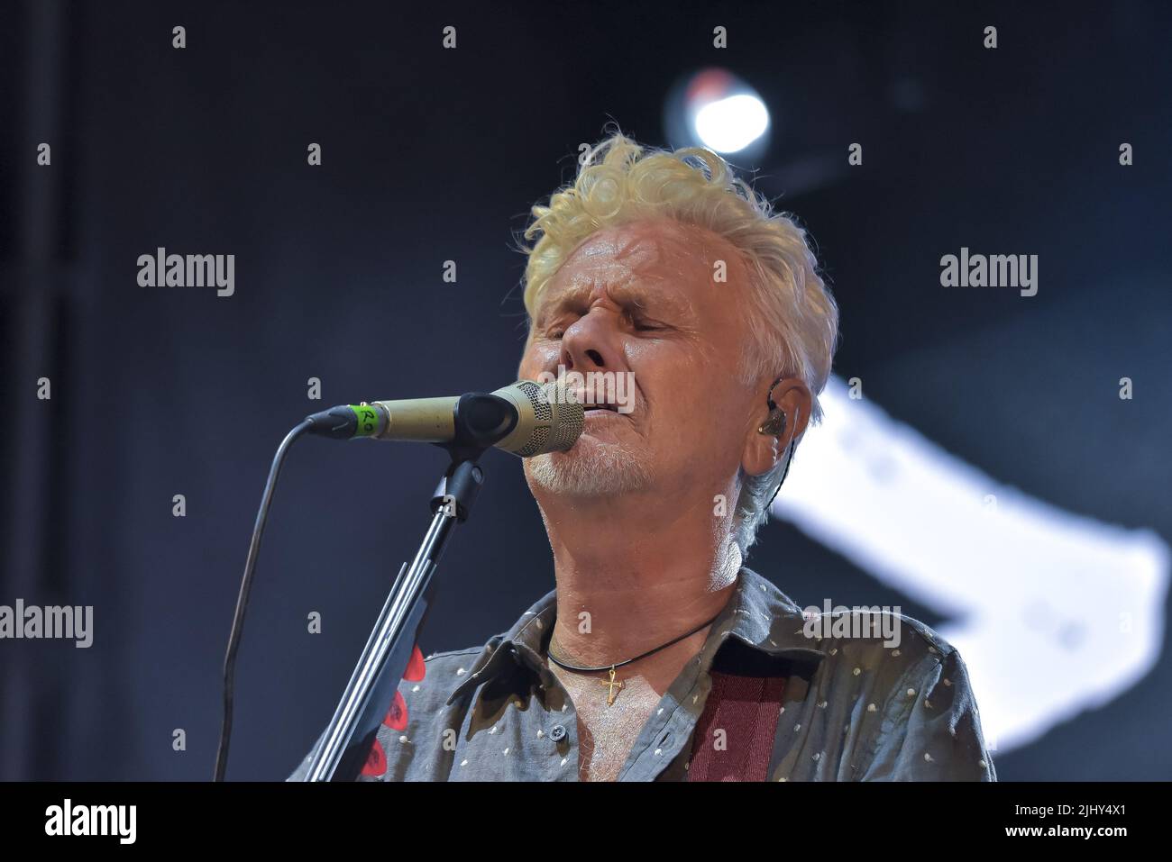 Ron (Rosalino Cellamare) during the concert of “Non abbiam bisogno di ...