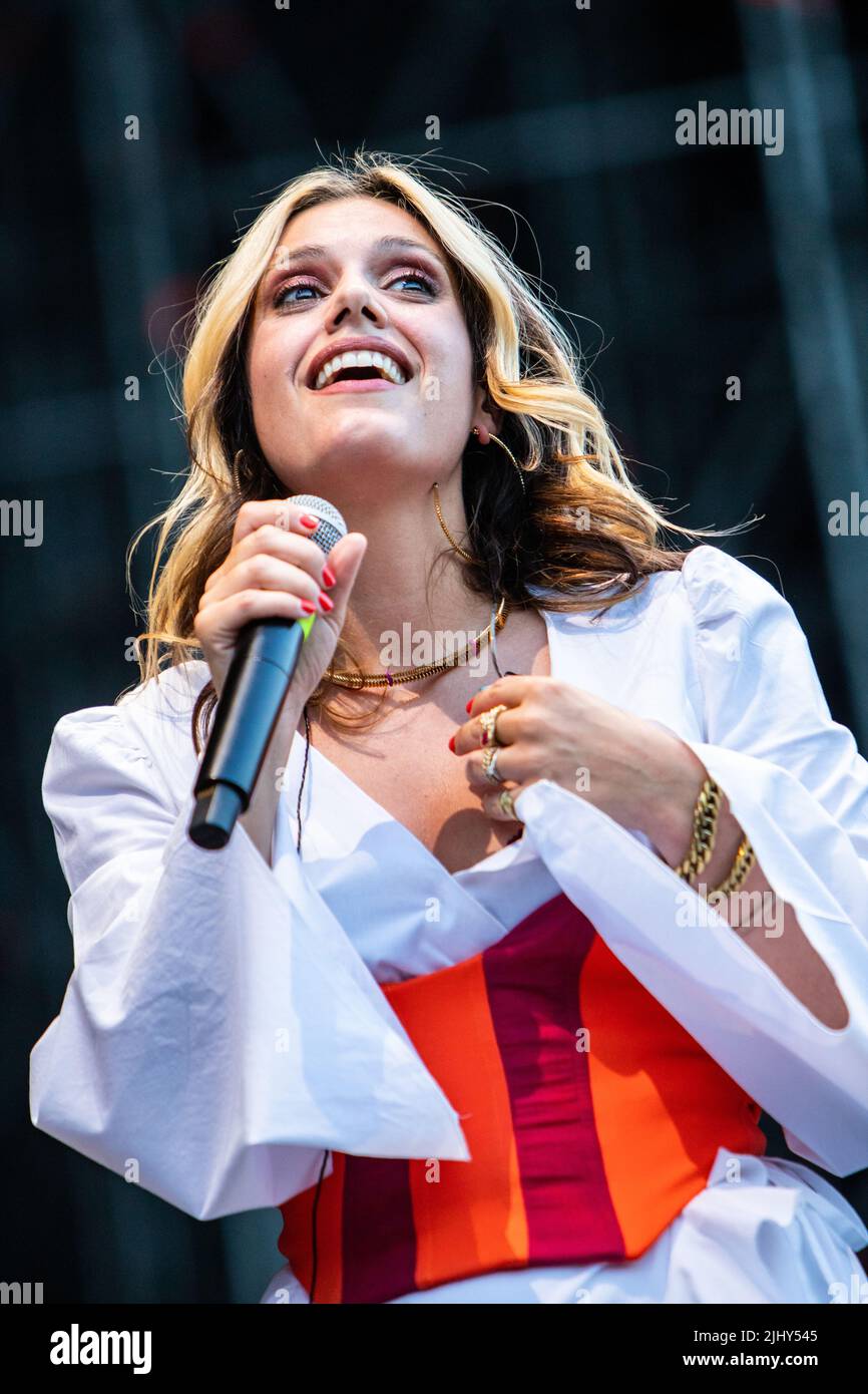 Milan Italy. 20 July 2022. The Italian singer-songwriter and actress ...