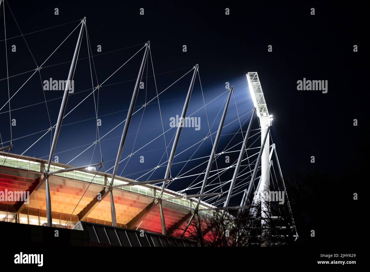 Melbourne Cricket Ground at Night in Australia Stock Photo - Alamy