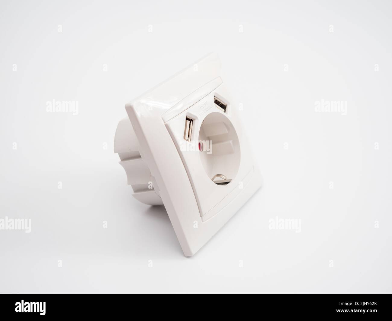 Universal European standard 220 volt socket with two usb connectors for ...