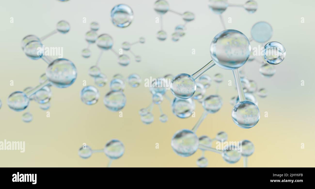 3d rendering water h2o molecule hi-res stock photography and images - Alamy