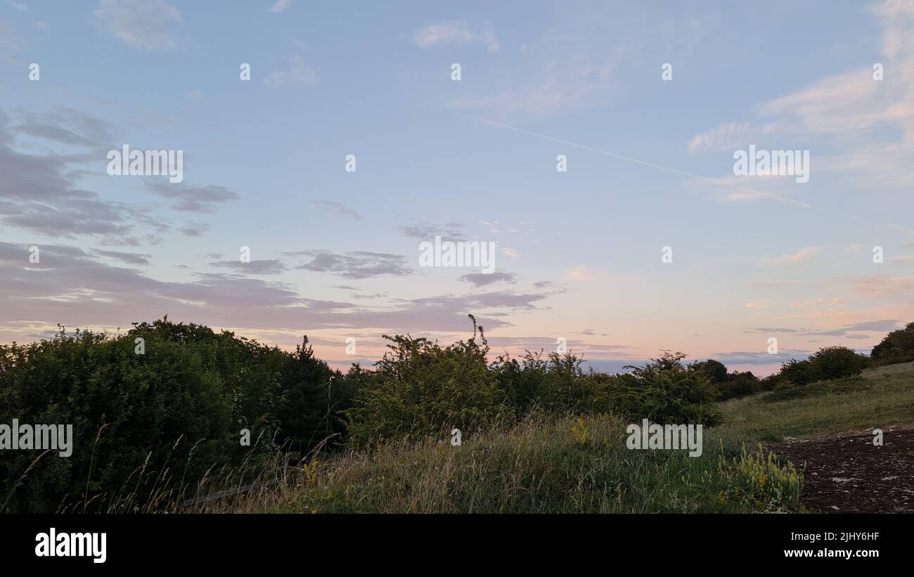 Beautiful Sunset at England UK Stock Photo - Alamy