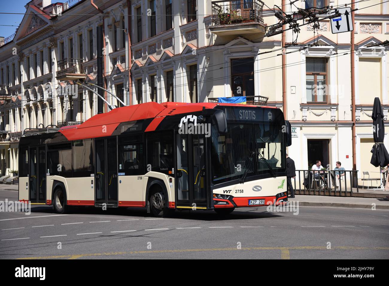 Solaris Trollino trolleybus Stock Photo - Alamy