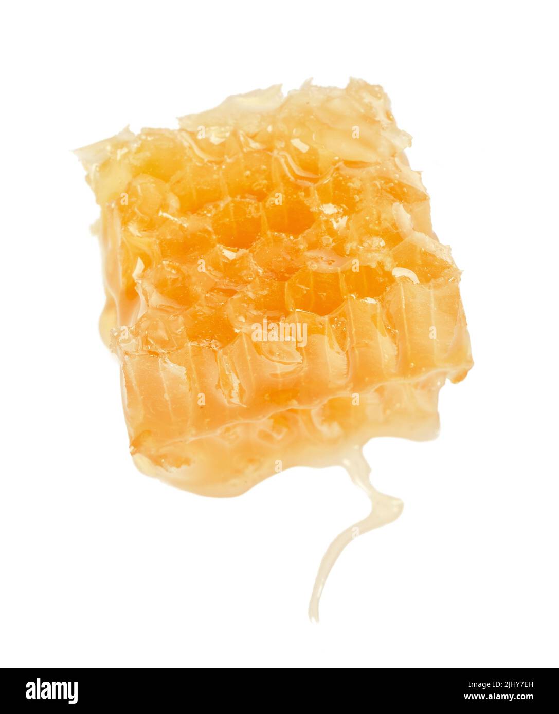 Sweet honeycomb isolated on white Stock Photo - Alamy