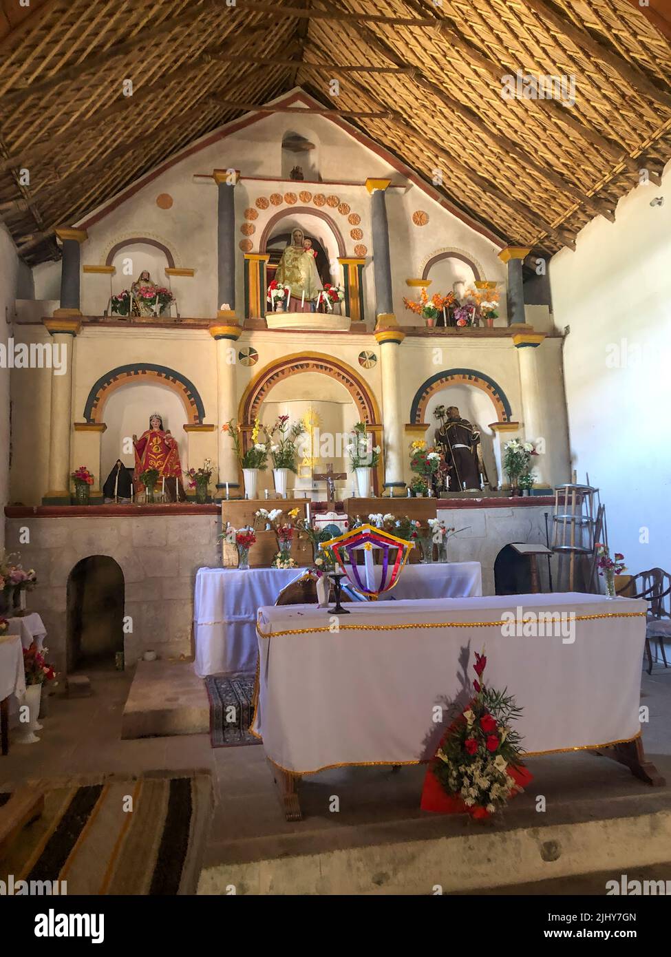 The altar and alterpiece of the Saint Francis of Assisi Church in ...