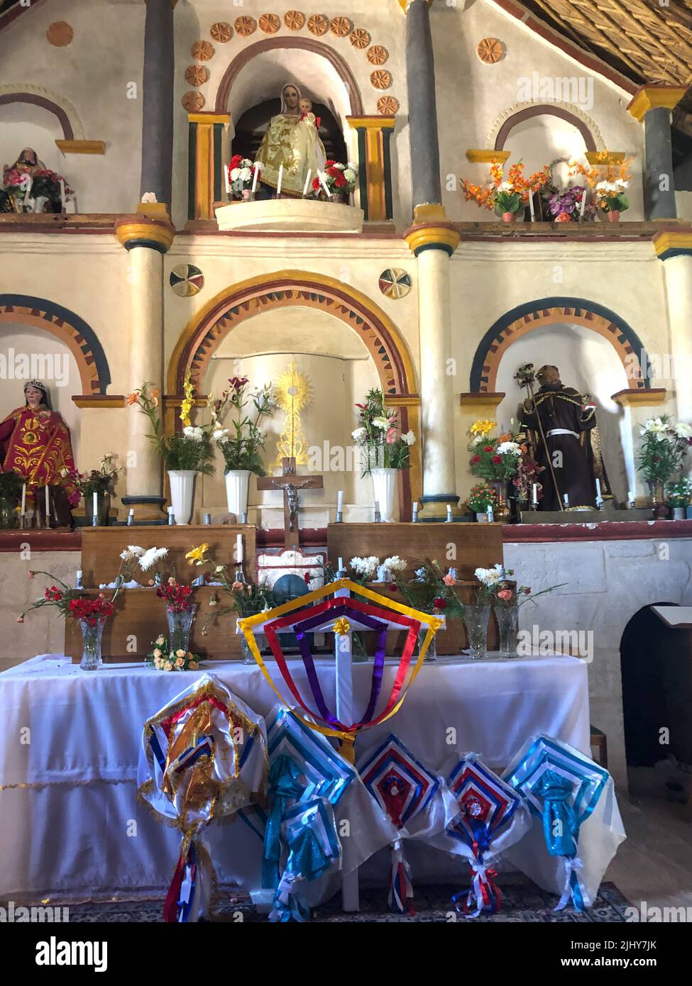 The altar and alterpiece of the Saint Francis of Assisi Church in ...