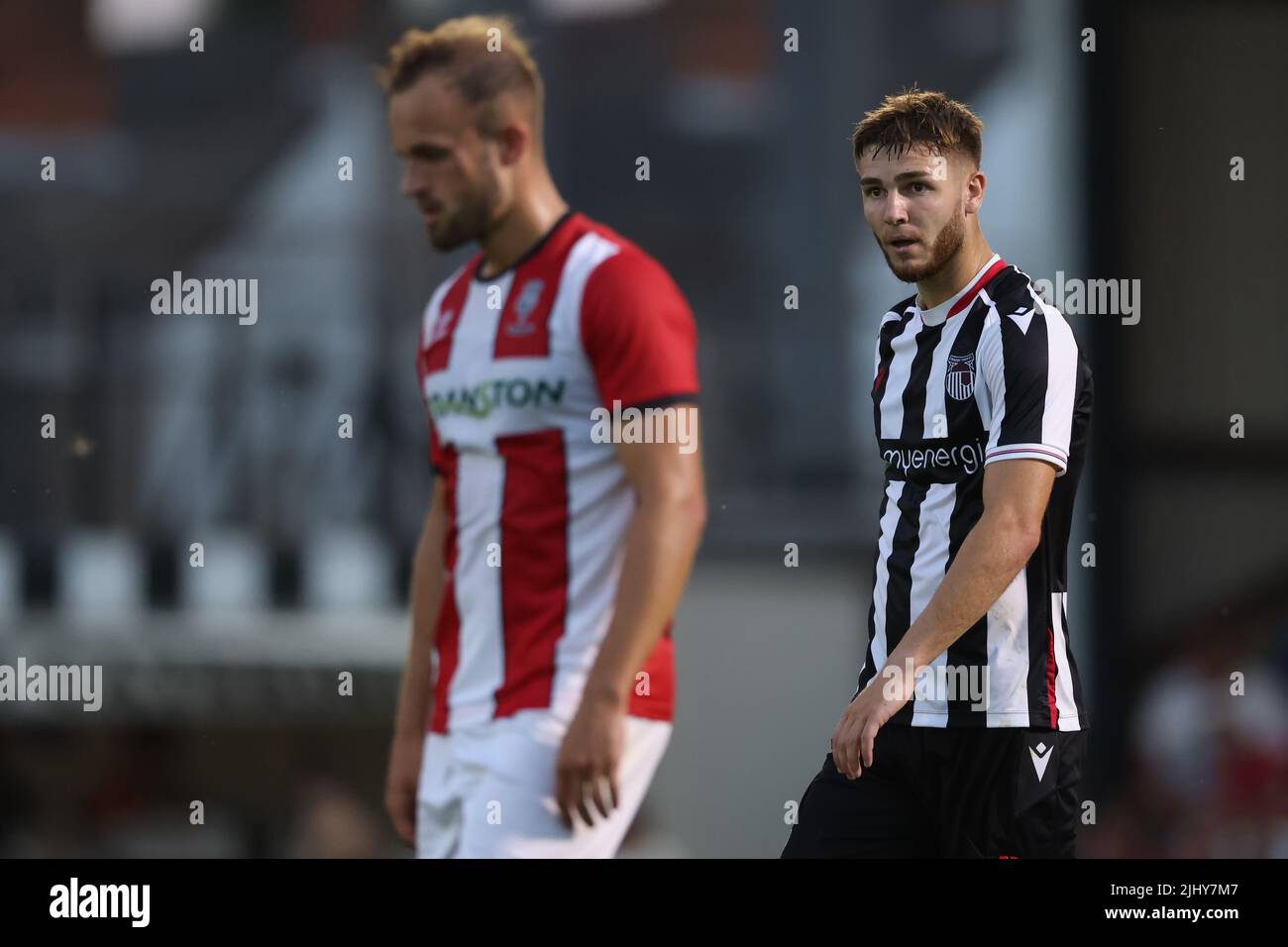 Cleethorpes, England, 19th July 2022. John McAtee of Grimsby Town looks ...