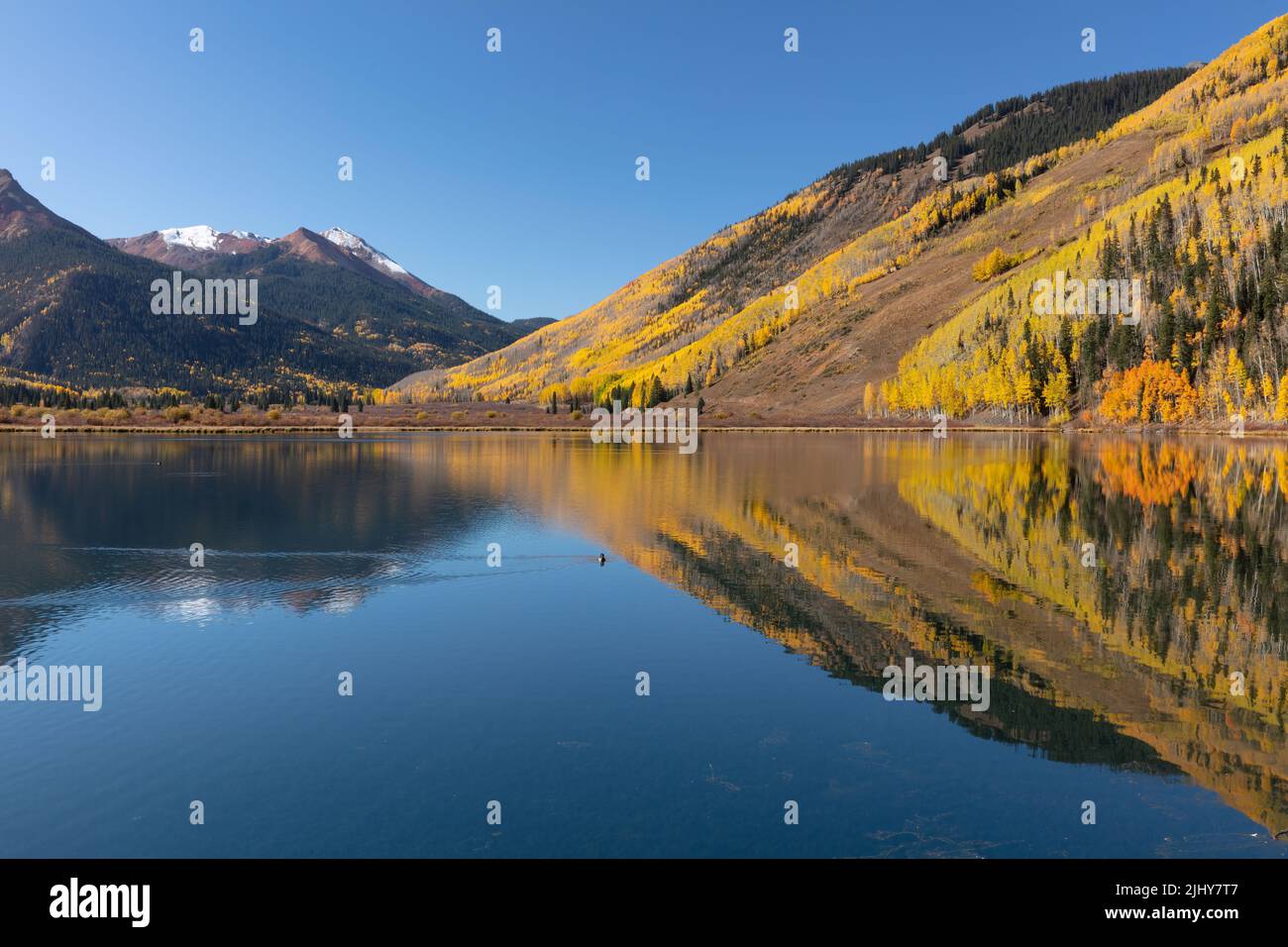 Crystal Lake on the Million Dollar Highway in the San Juan Mountains ...