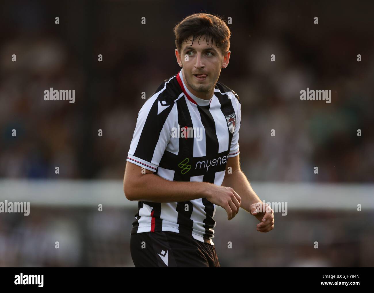 Cleethorpes, England, 19th July 2022. Anthony Glennon of Grimsby Town ...
