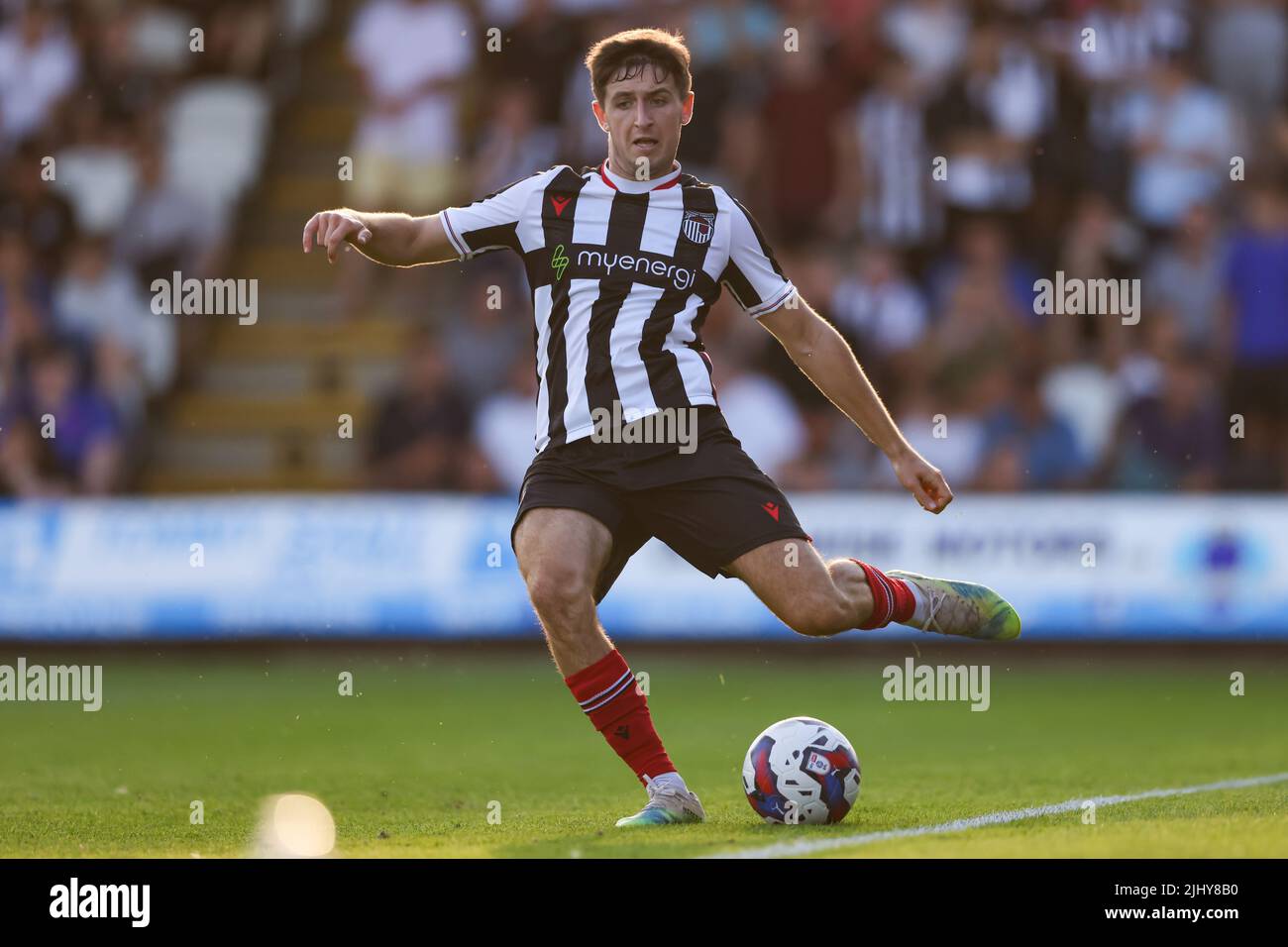 Cleethorpes, England, 19th July 2022. Anthony Glennon of Grimsby Town ...