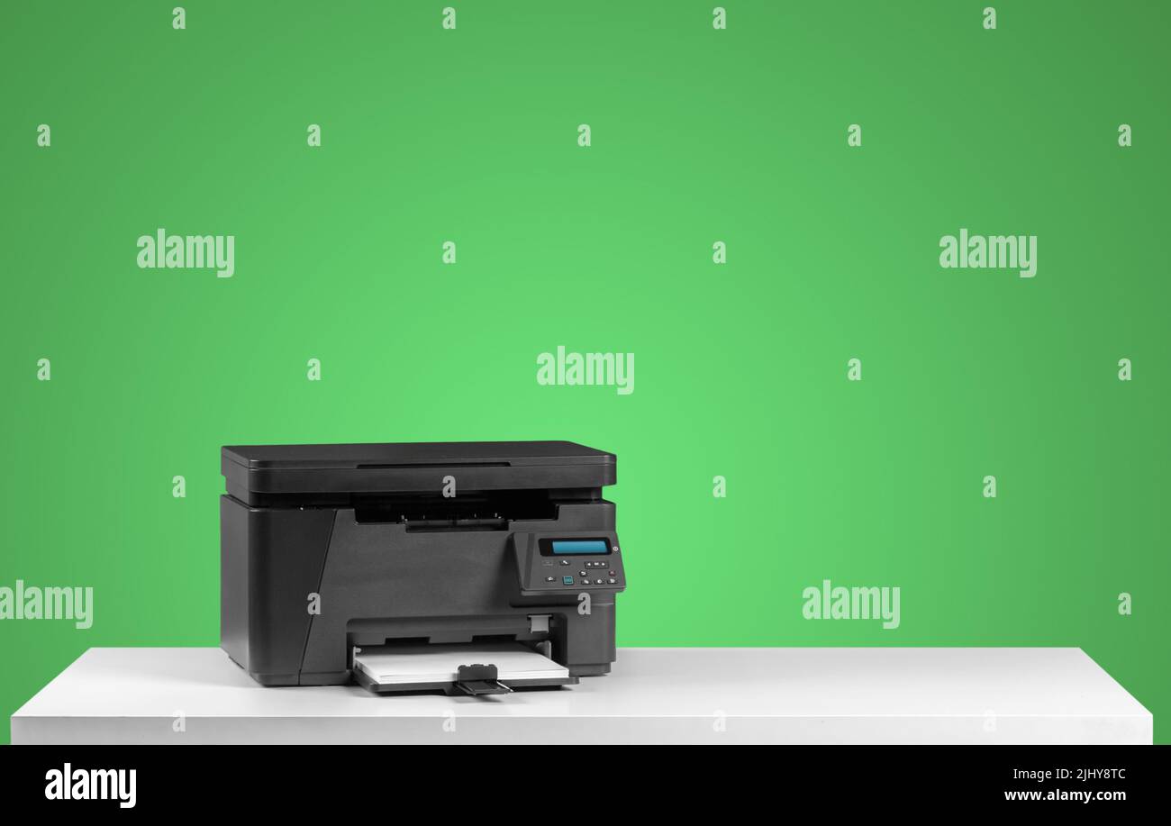 Printer, copier, scanner. Office table Stock Photo - Alamy