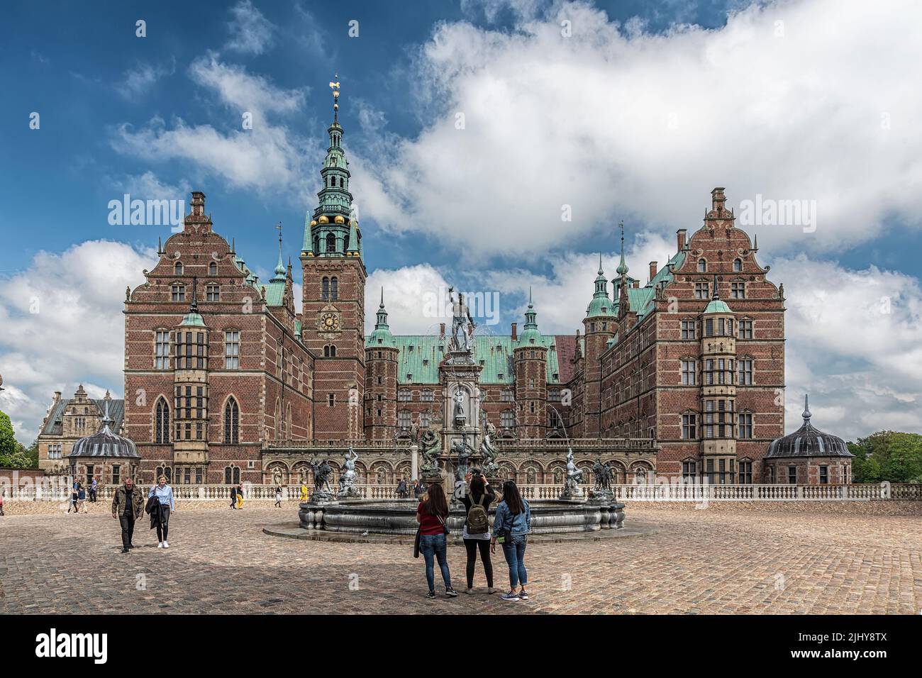 The beautiful Frederiksborg castle in Hillerod, Denmark Stock Photo - Alamy