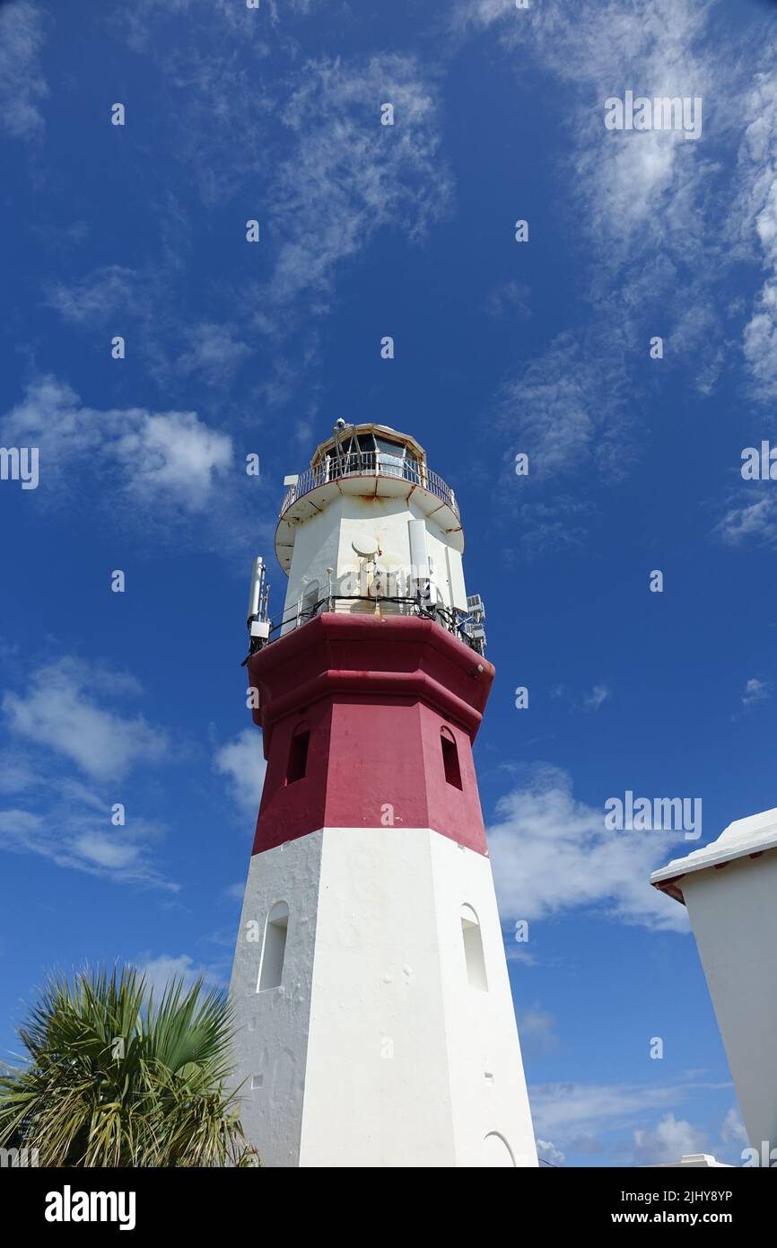 A vertical shot of the St. David's Lighthouse in the daytime, Bermuda ...