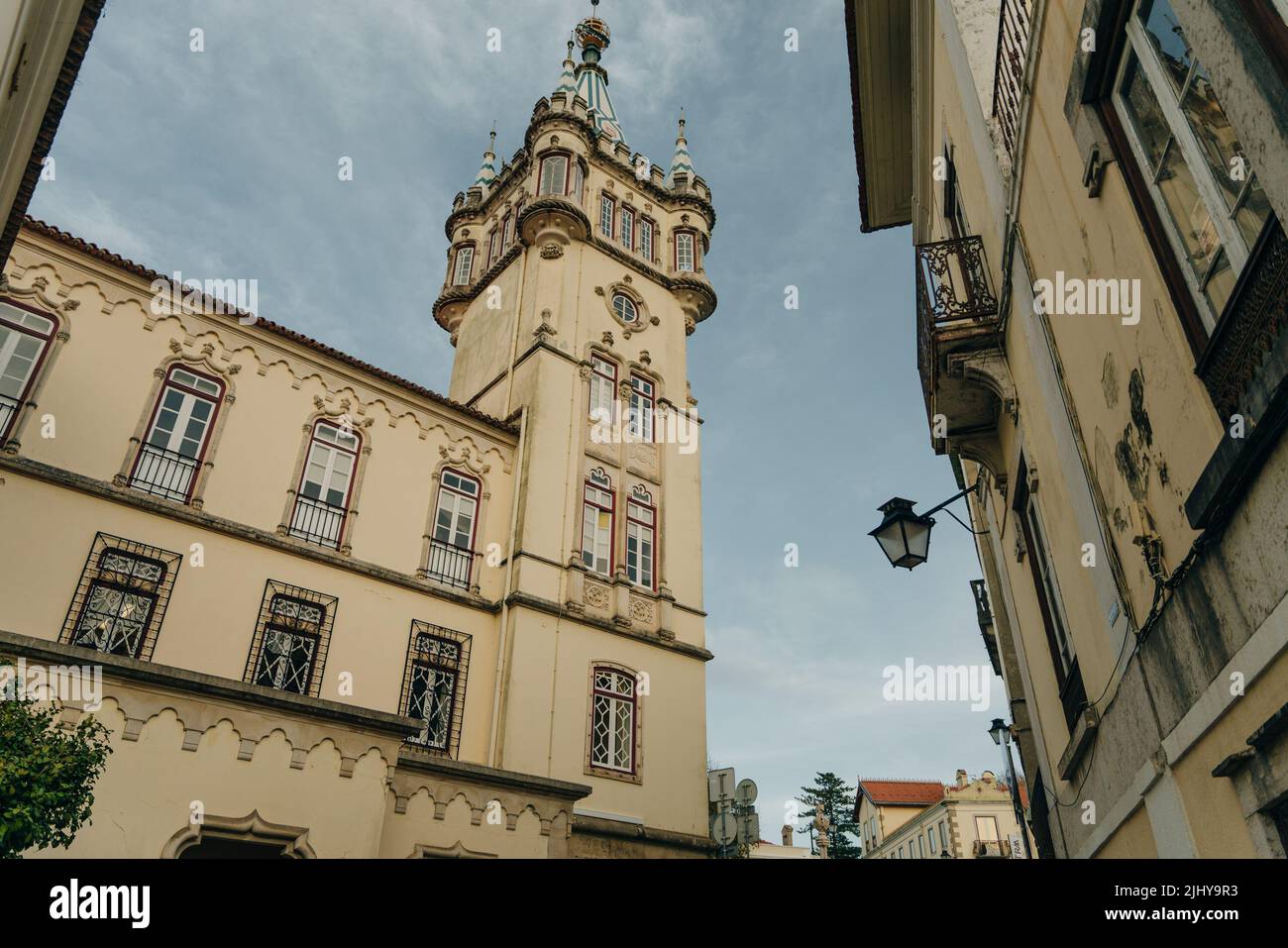 Sintra, Portugal old city at Sintra National Palace - dec, 2021 Stock ...