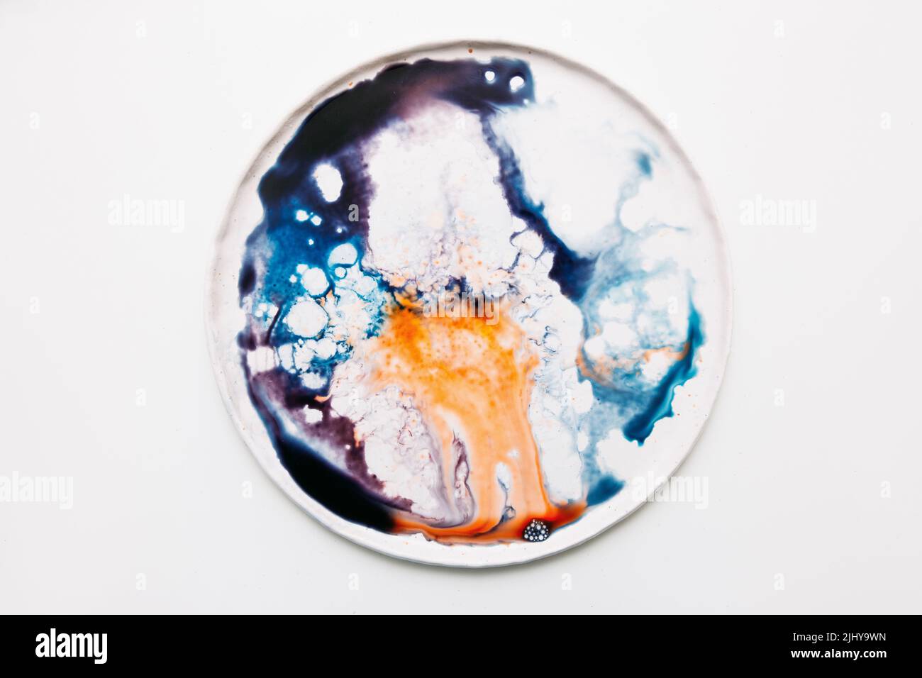 Abstract artistic image of colorful splash Stock Photo - Alamy
