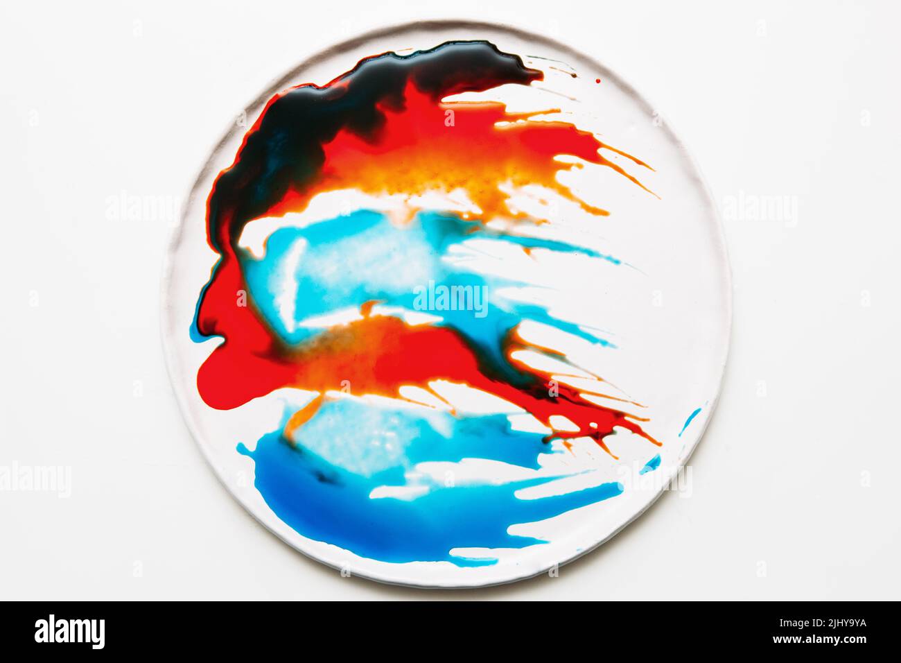 Abstract image of colorful spatters Stock Photo - Alamy