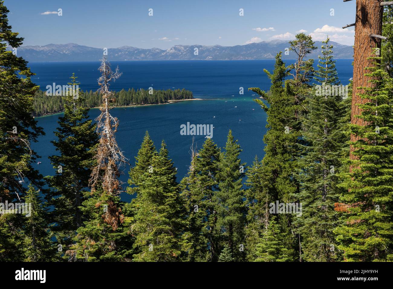 Emerald Bay on Lake Tahoe, California and Nevada Stock Photo - Alamy