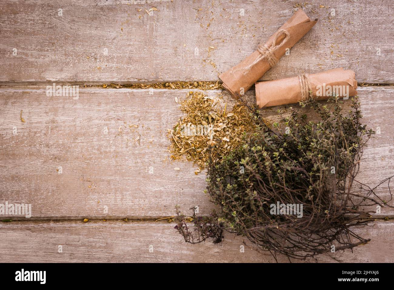 Homemade infusions process background top view Stock Photo - Alamy