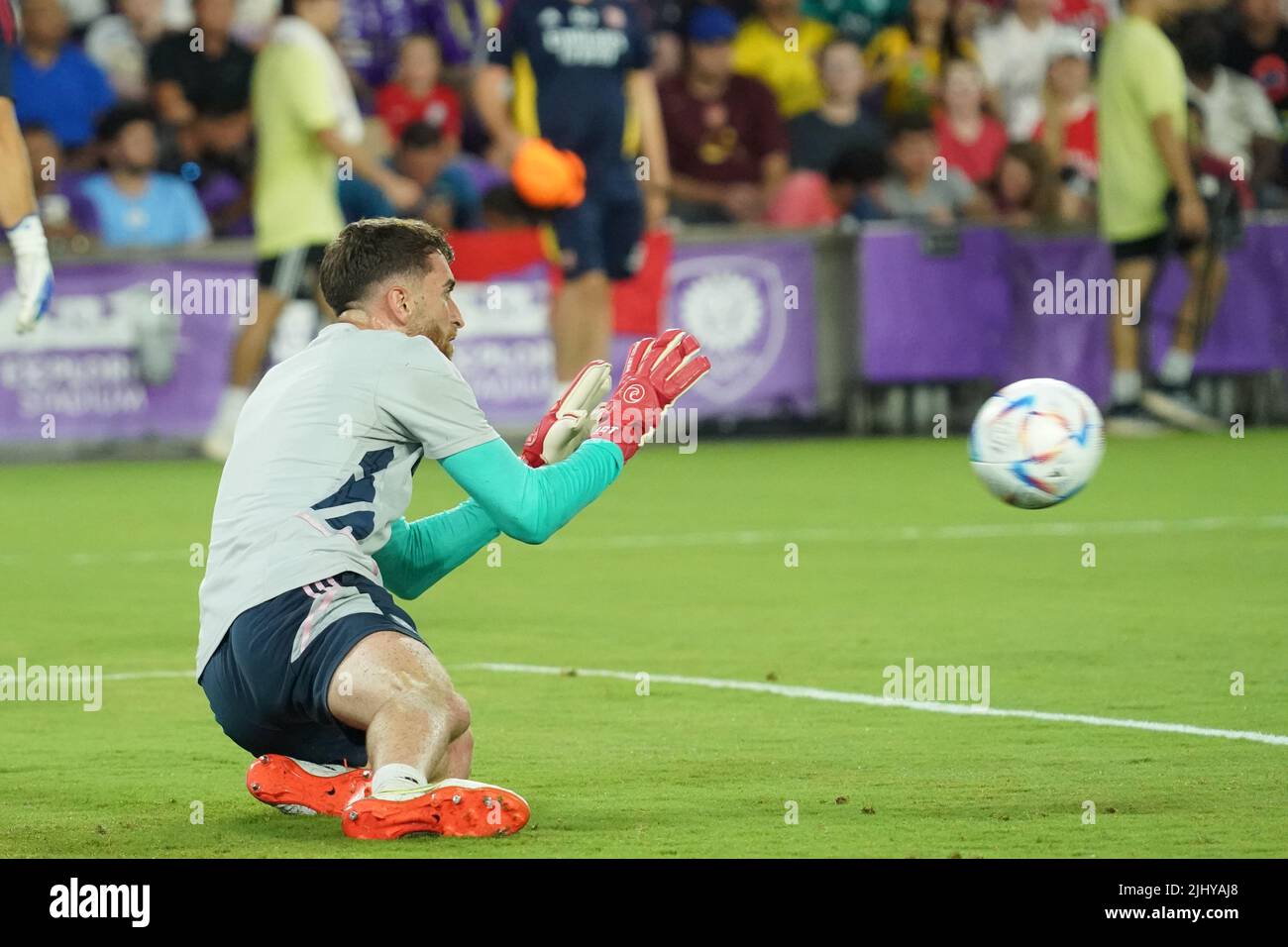 Orlando, Florida, USA, July 20, 2022, Arsenal FC Goalkeeper Matt Turner ...