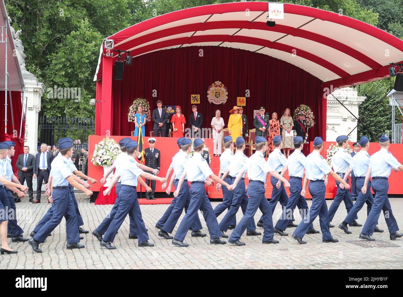 Illustration picture shows the start of the military and civilian ...