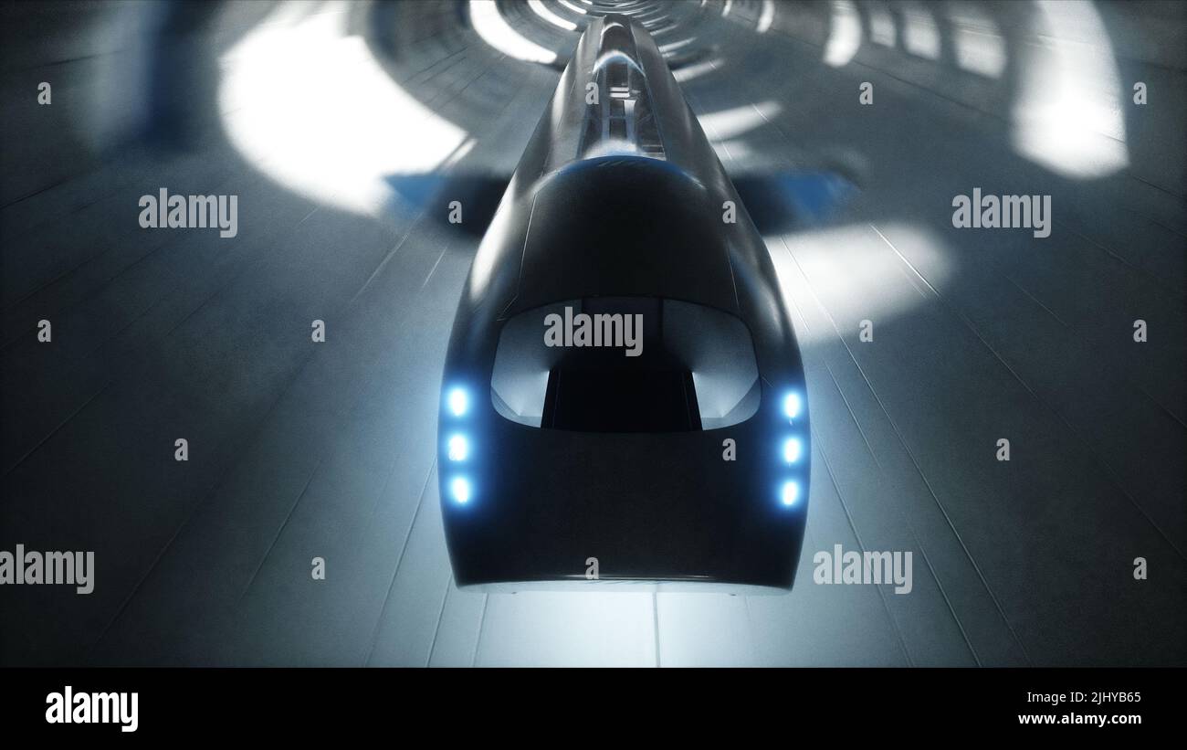 Futuristic train interior rendering hi-res stock photography and images ...