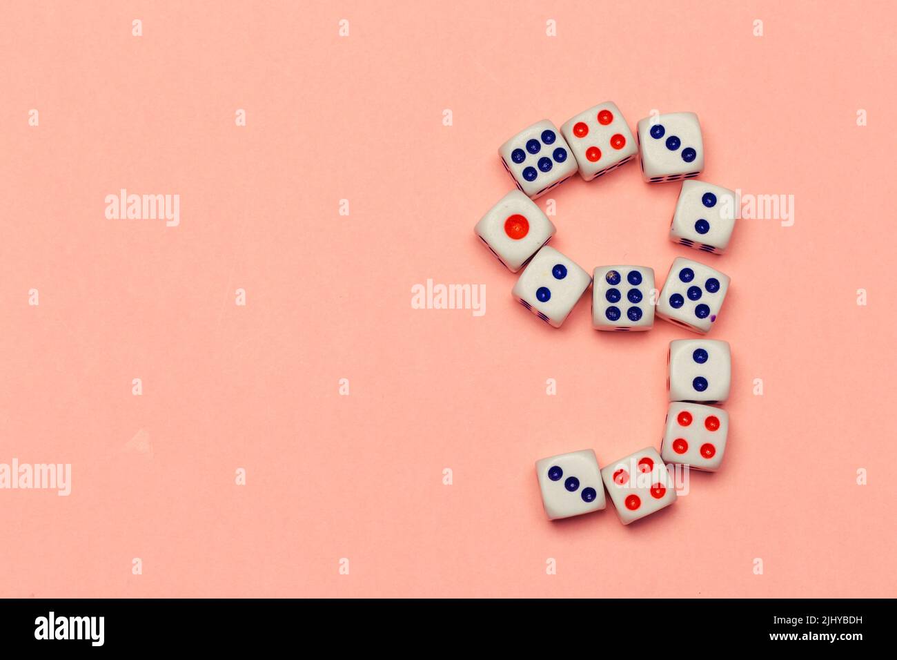 Nine dice hi-res stock photography and images - Alamy