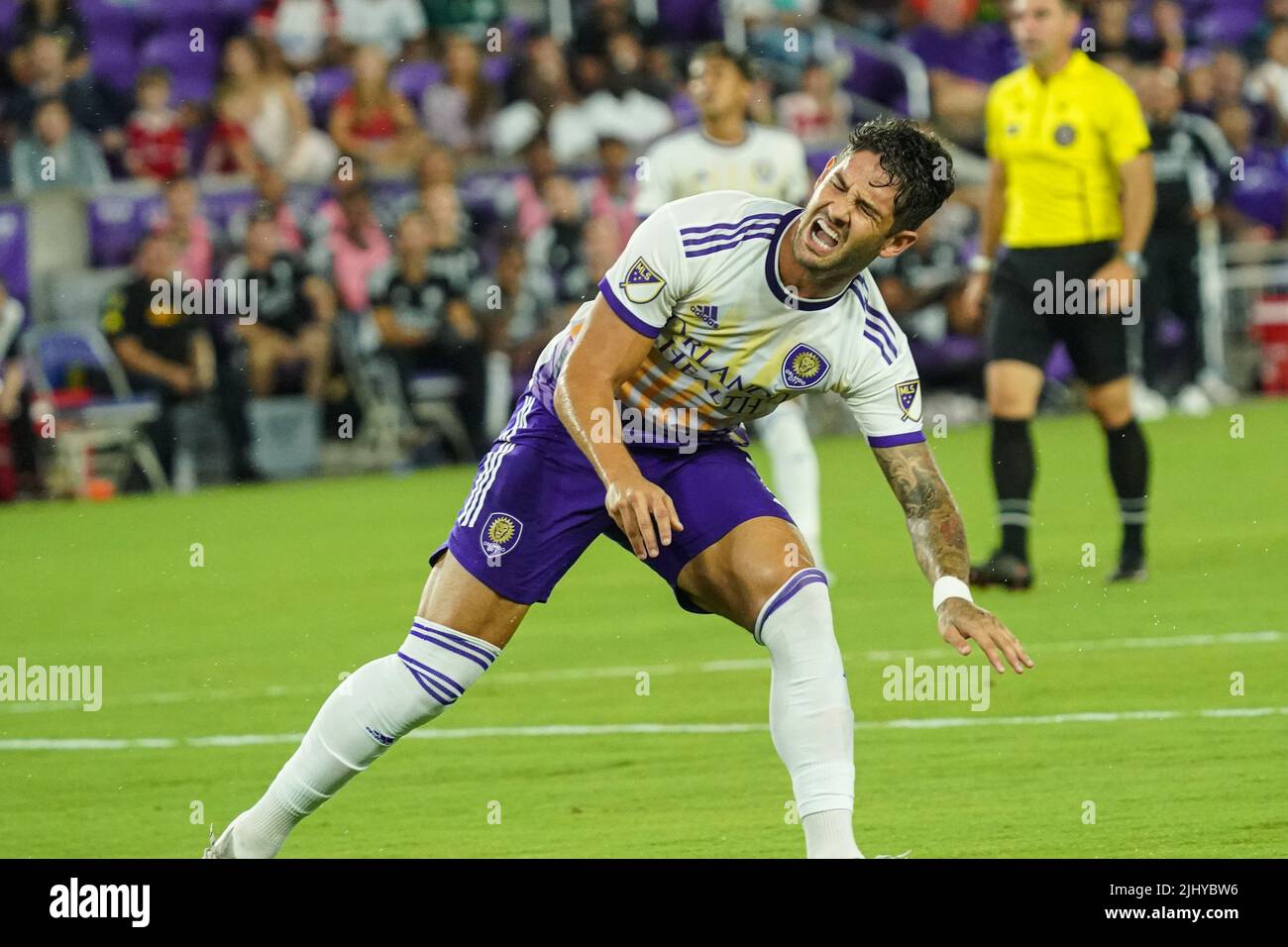 Orlando, Florida, USA, July 20, 2022, Orlando City player Alexandre ...