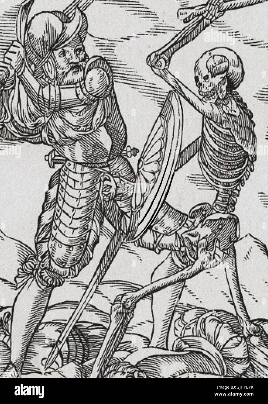 medieval art depicting death Stock Photo - Alamy