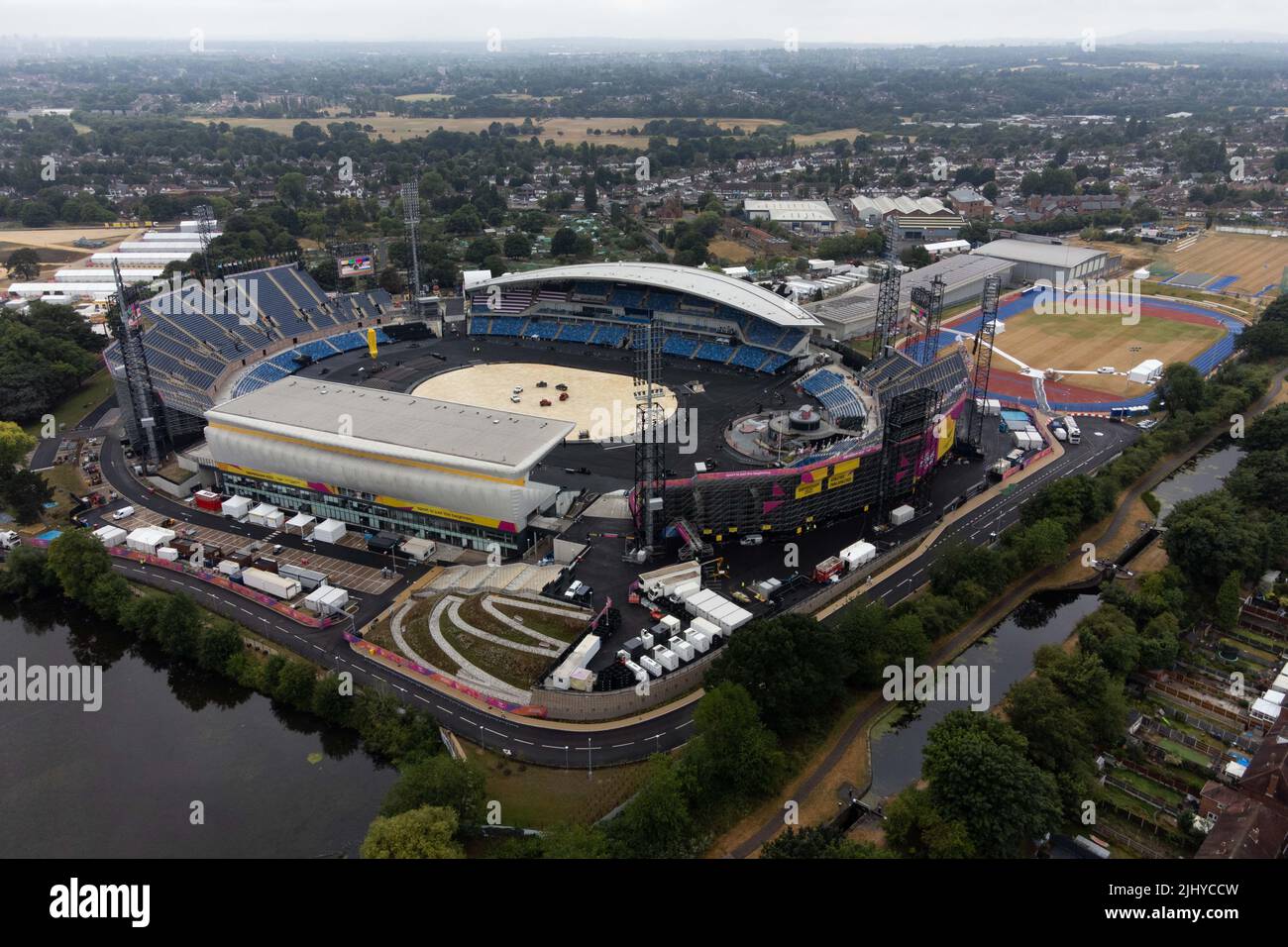 A general view of the Alexander Stadium in Birmingham, ahead of the ...