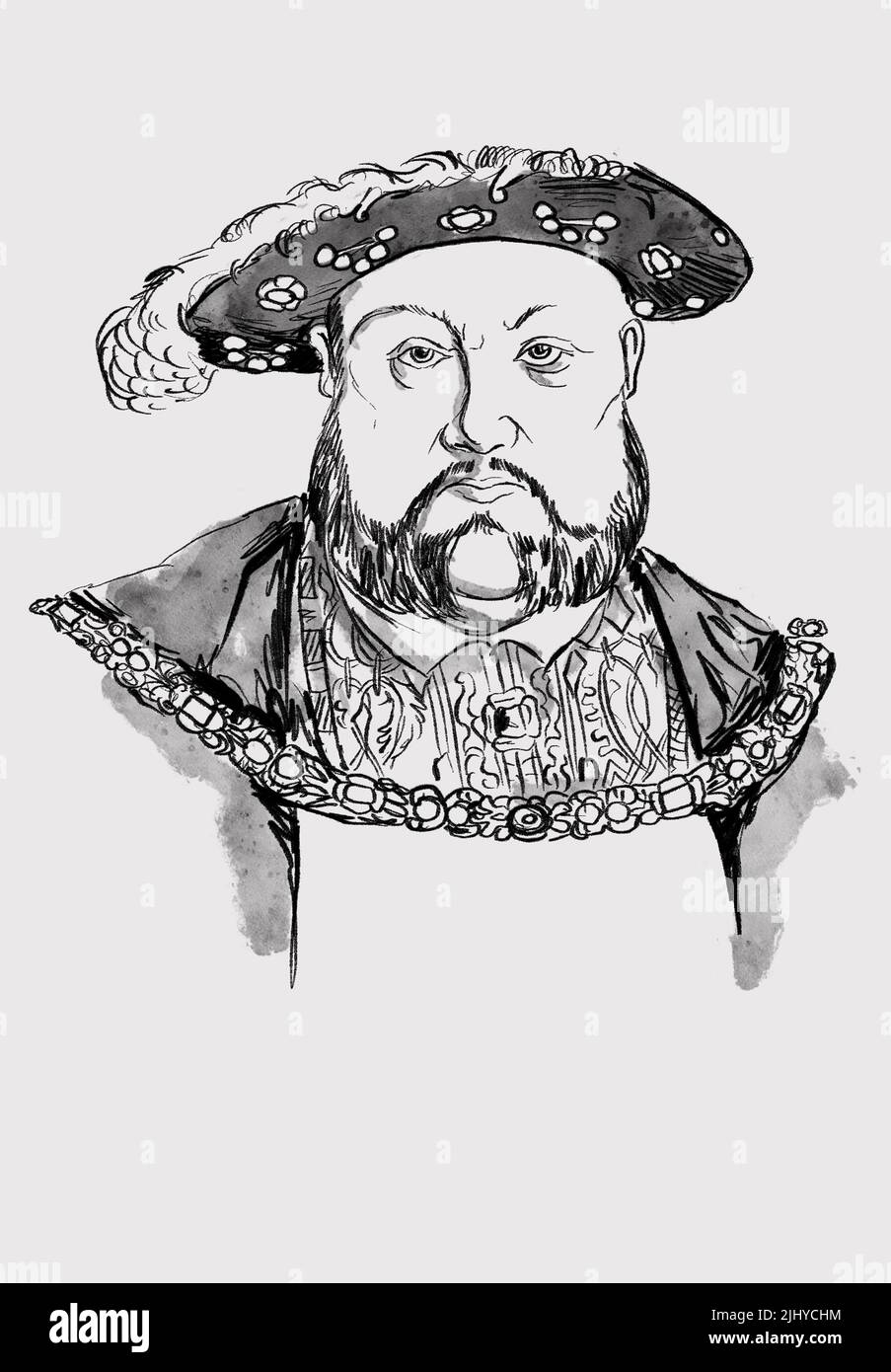 Henry Viii illustration Stock Photo - Alamy
