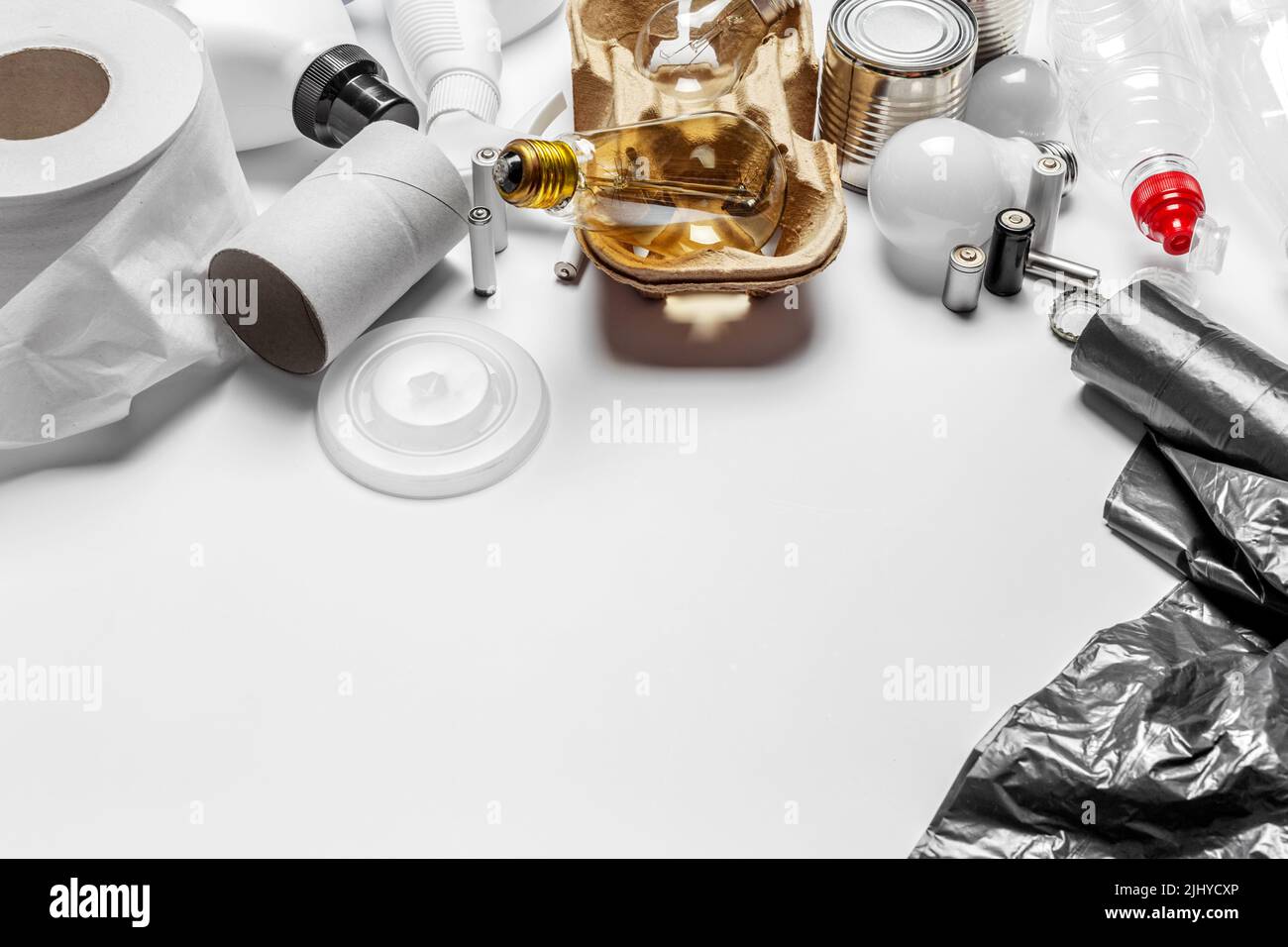Eco concept on table background top view Stock Photo - Alamy