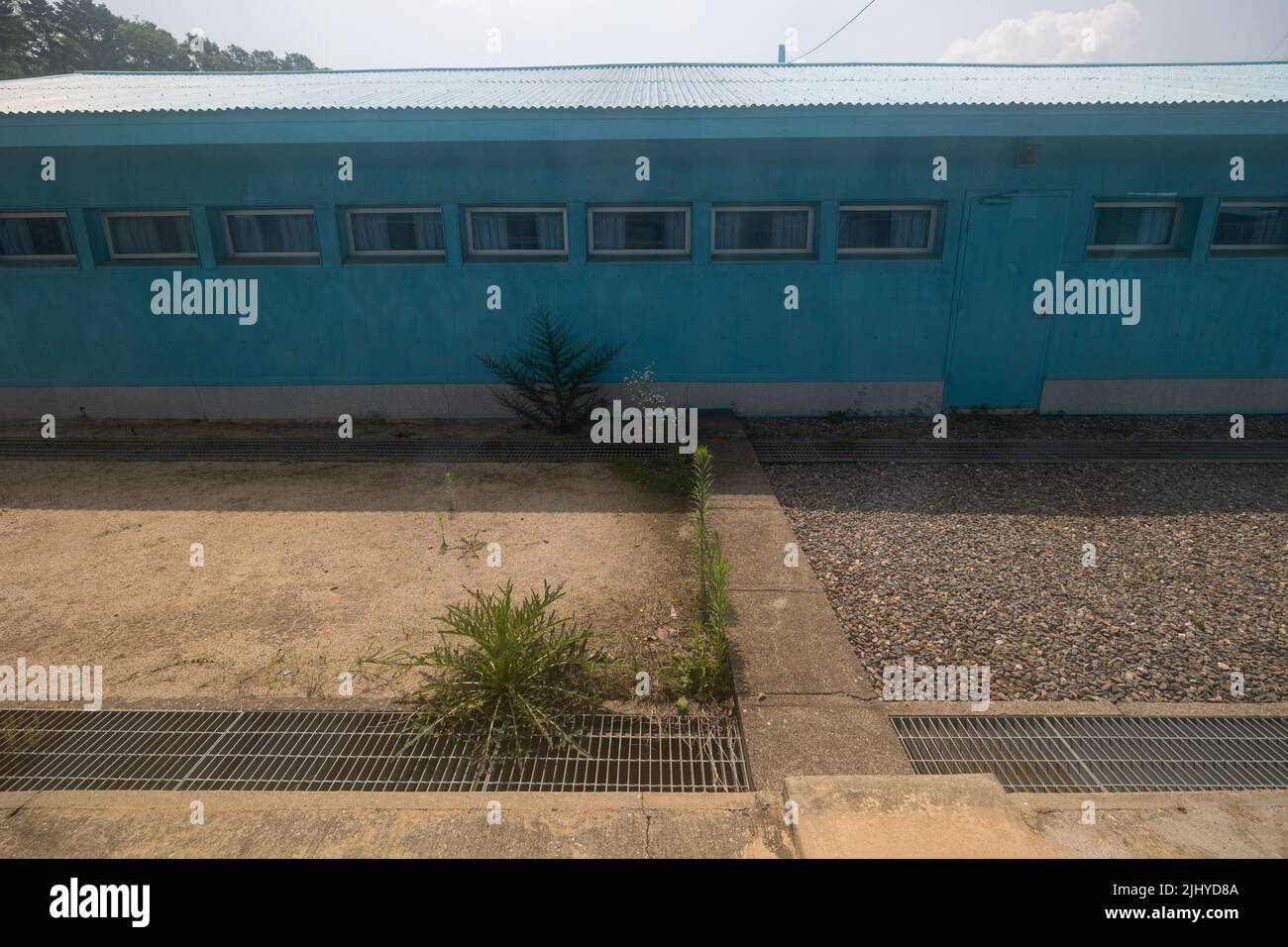 19 July 2022 - Panmunjom, South Korea : A border line between South ...