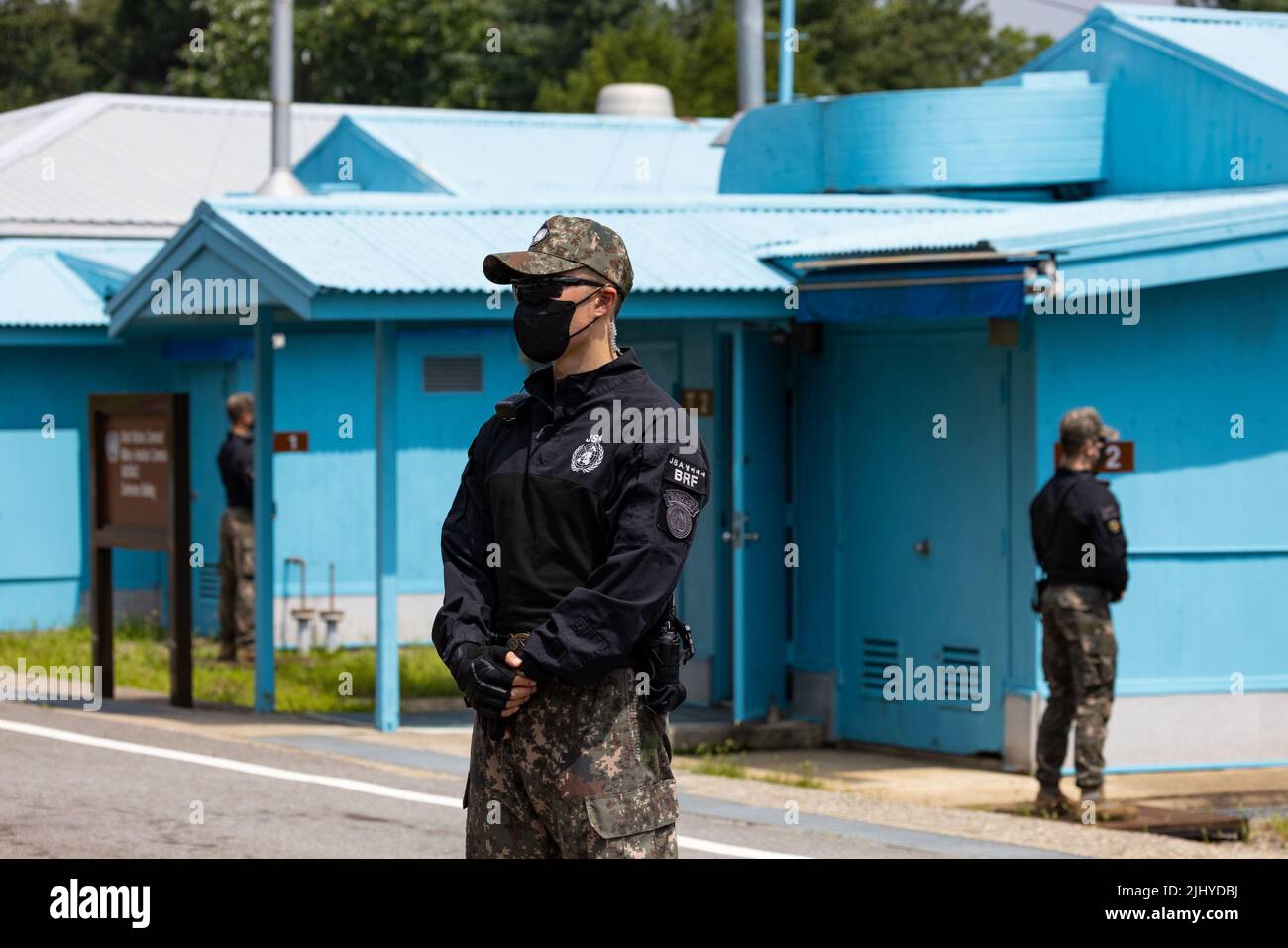 19 July 2022 - Panmunjom, South Korea : South Korean and United Nations ...