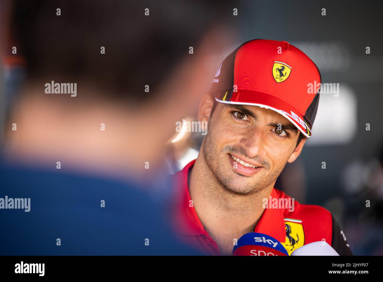 SAINZ Carlos (spa), Scuderia Ferrari F1-75, portrait interwiew at the ...