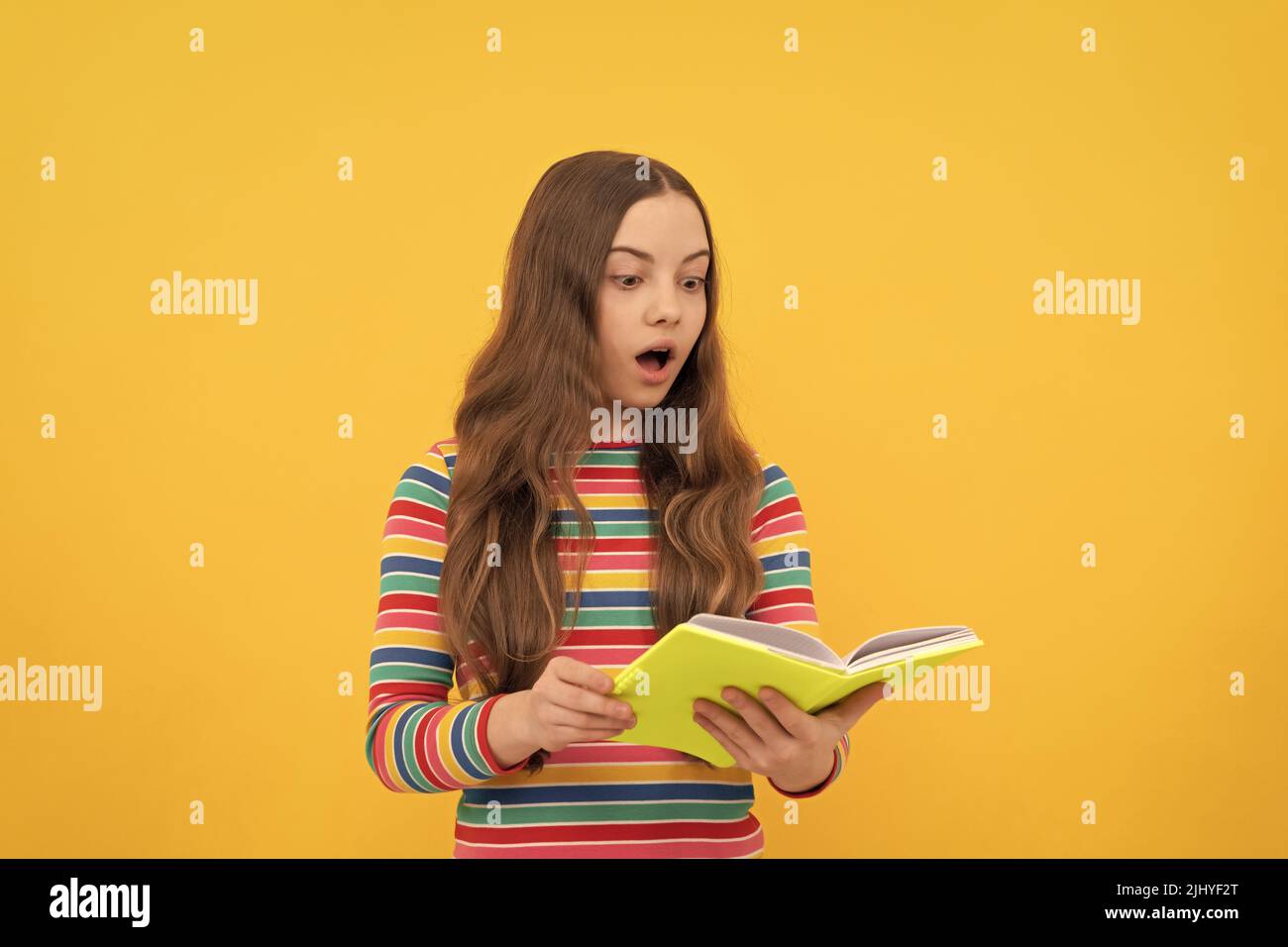 OMG. Shocked child read book. School education. Keep calm and read a ...