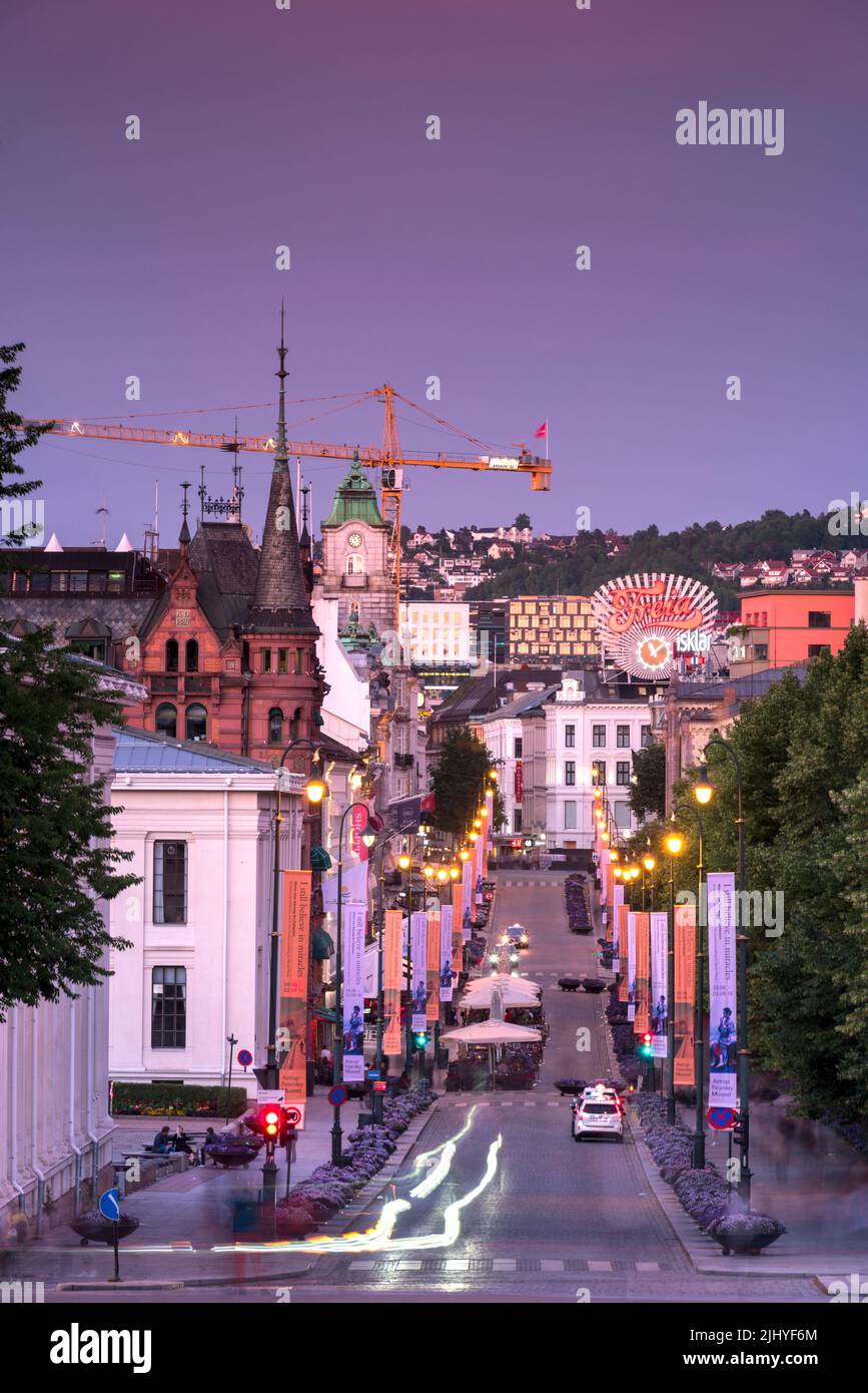 Oslo City street view in Oslo, Norway Stock Photo - Alamy